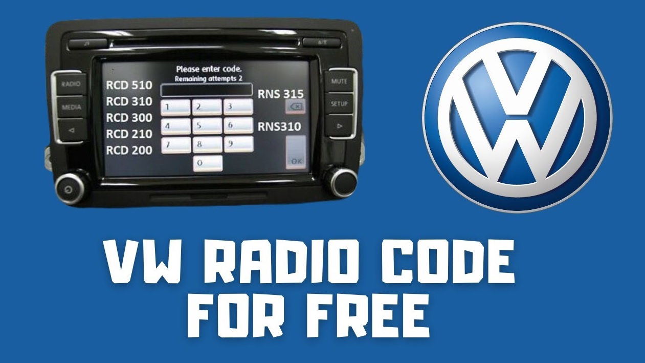 Unlock VW Radio Code Free Radio Code By VIN Unlock VW Radio Code Free Radio Code By VIN