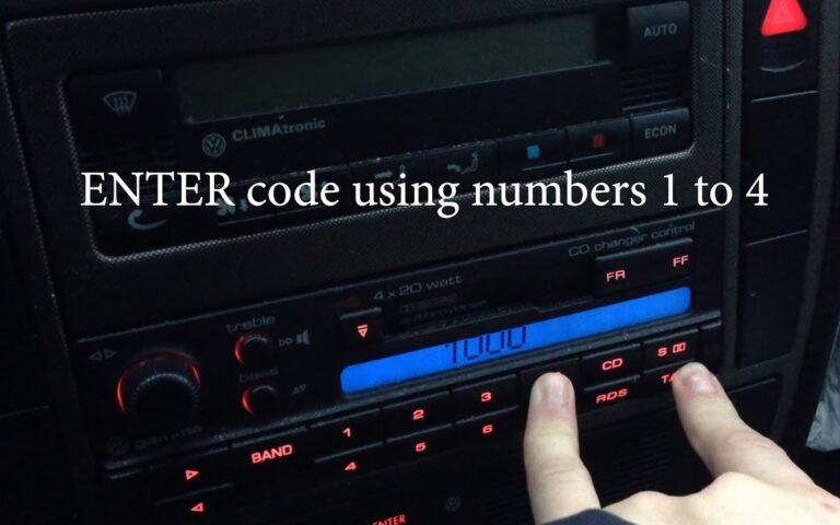 VW Passat Radio Code For Free